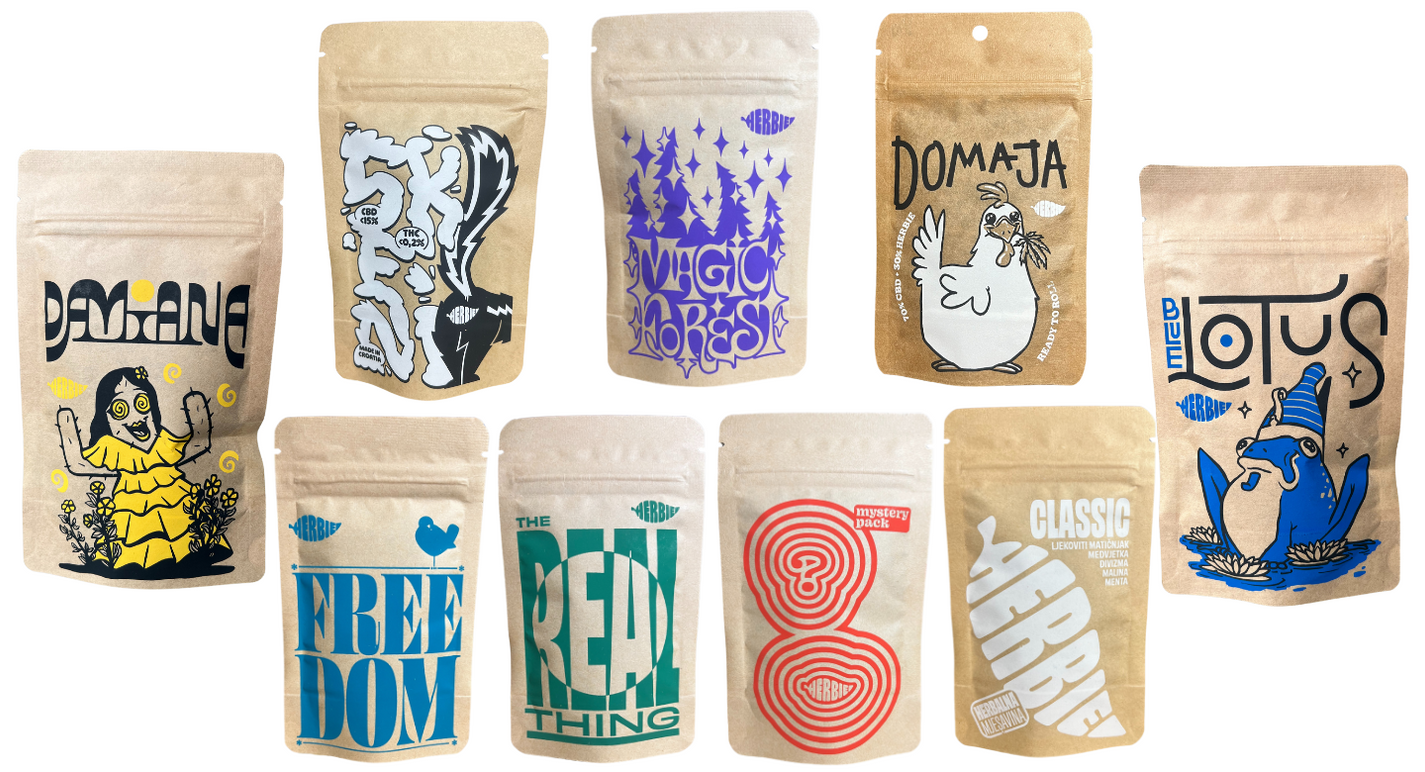 Herbie | CBD, Plavi Lotus, Damiana i mješavine bez nikotina